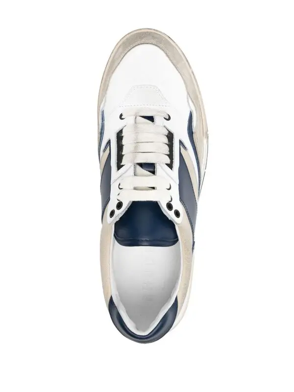 Rhude Racing Panelled Sneakers - White