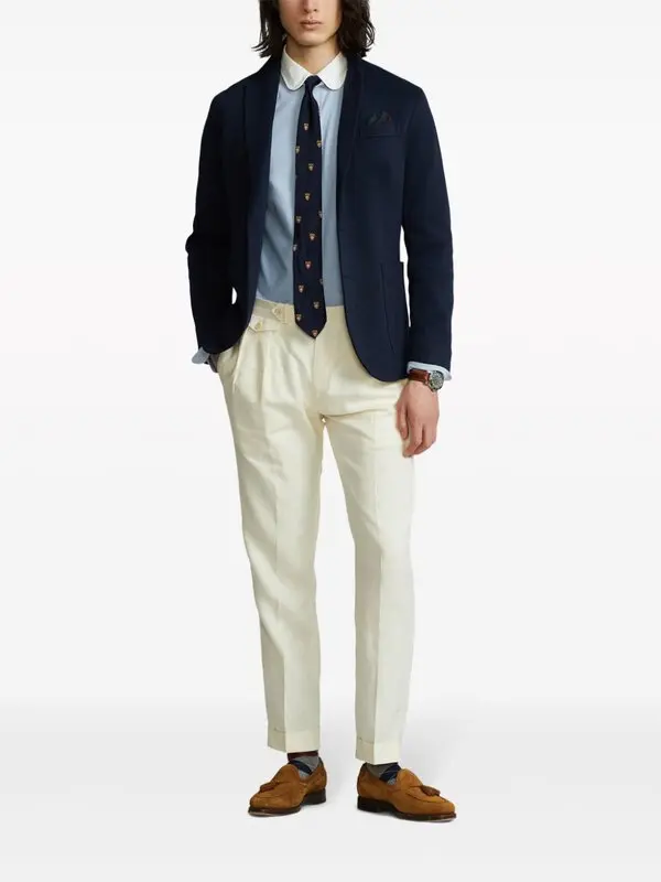 Polo Ralph Lauren Pleat-detail Linen Trousers - White