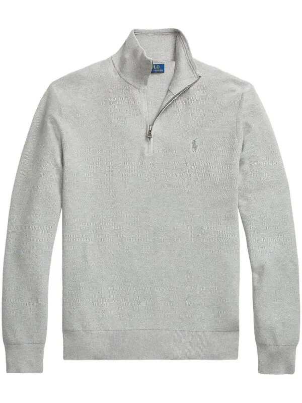 Polo Ralph Lauren Polo Pony Half-zip Jumper - Grey