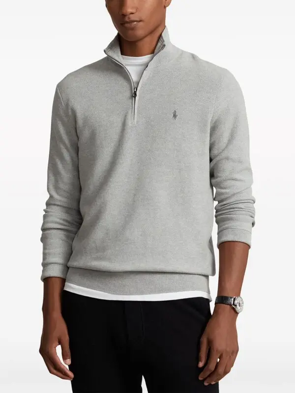 Polo Ralph Lauren Polo Pony Half-zip Jumper - Grey