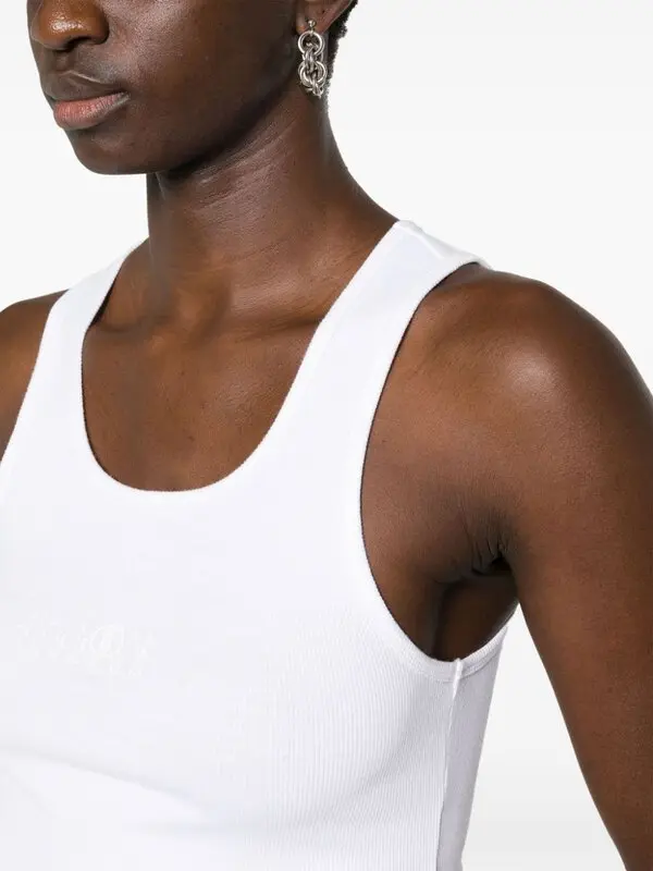 MAISON MARGIELA Numbers-motif Ribbed Tank Top