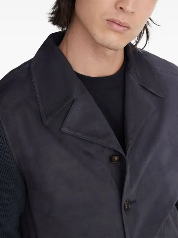Brunello Cucinelli Suede And Knit Jacket