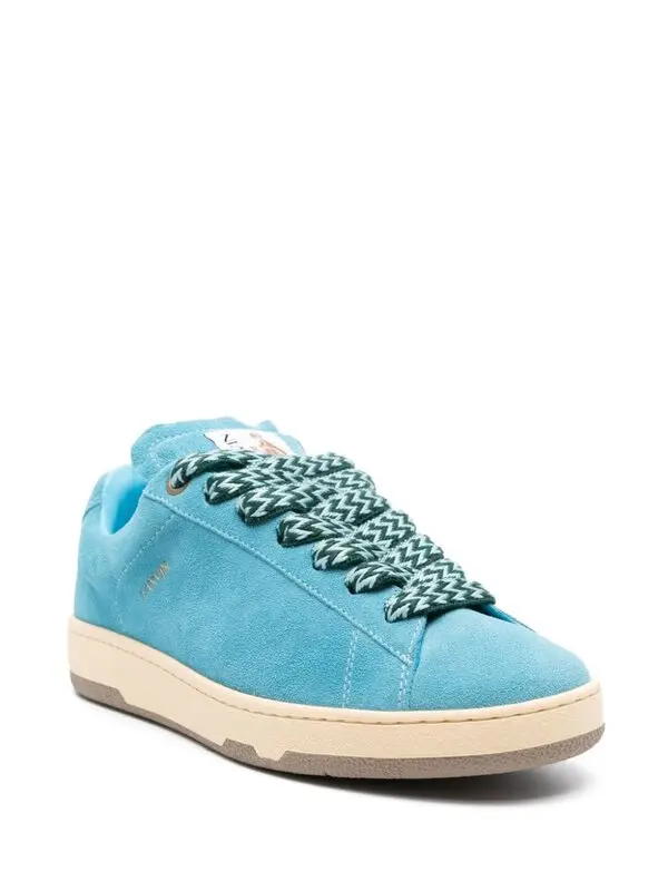 LANVIN Curb Lite Suede Sneakers - Blue