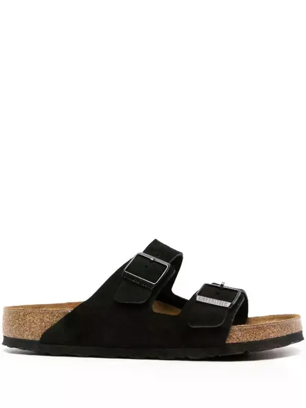 BIRKENSTOCK Arizona Suede Sandals - Black