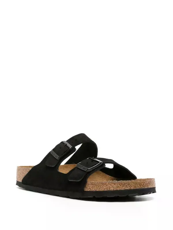 BIRKENSTOCK Arizona Suede Sandals - Black
