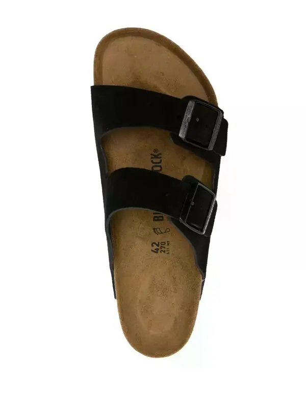 BIRKENSTOCK Arizona Suede Sandals - Black