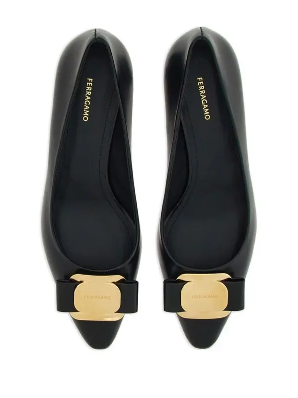 FERRAGAMO Vara Leather Pumps