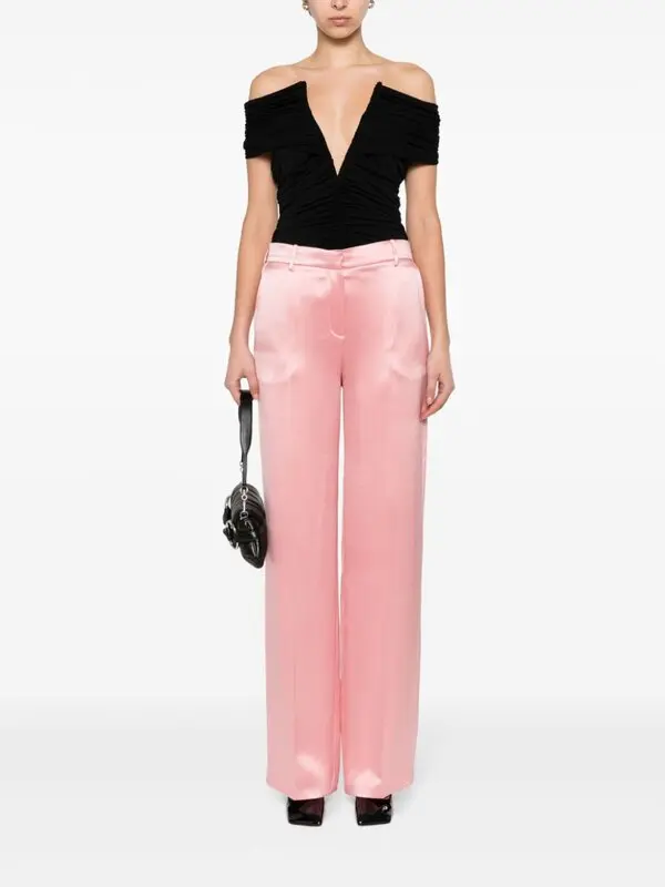 Magda Butrym High-waisted Wide-leg Trousers - Pink
