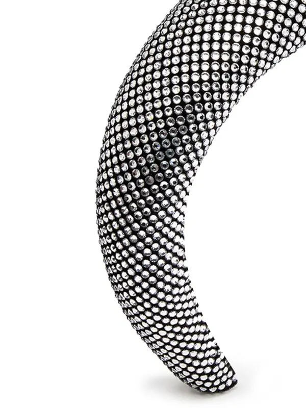 Nina Ricci Strass-Embellished Velvet Headband - Black  display picture 3