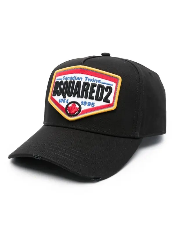 Dsquared2 Logo-embroidered Baseball Cap - Black