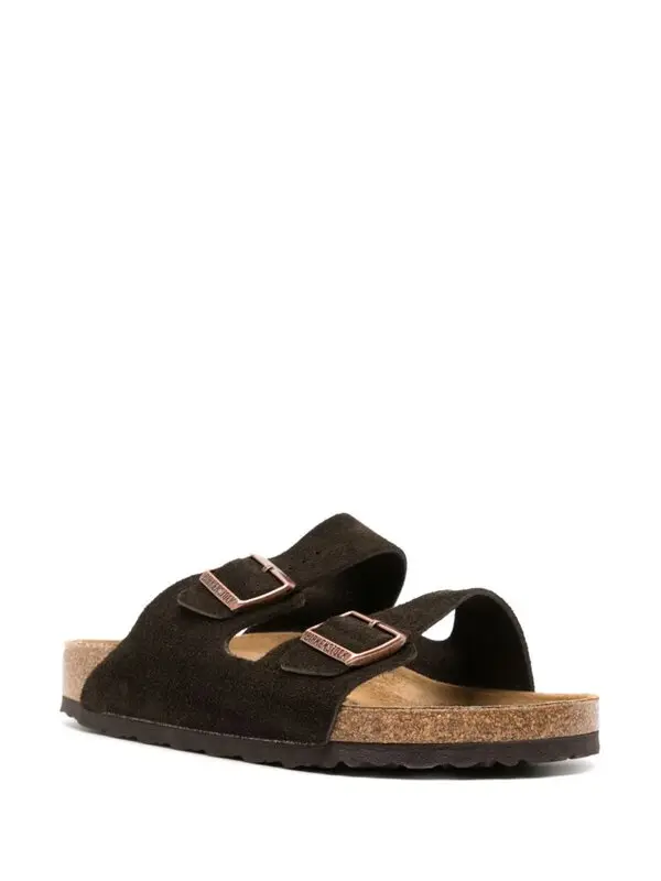 BIRKENSTOCK Arizona Suede Sandals - Brown