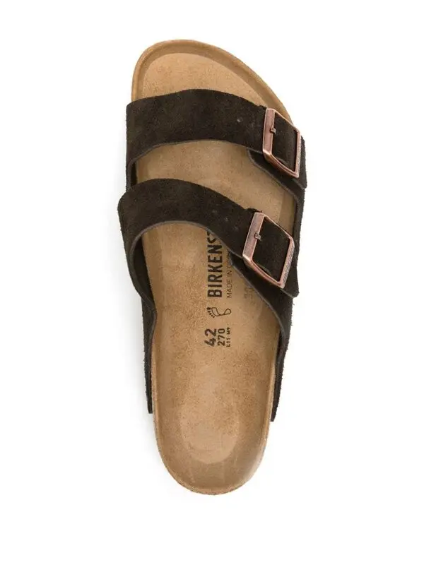 BIRKENSTOCK Arizona Suede Sandals - Brown