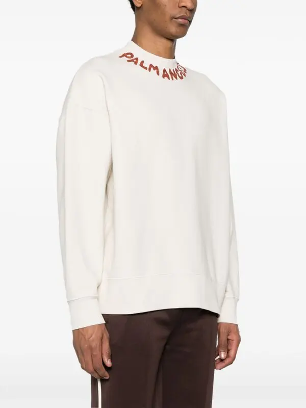 Palm Angels Logo-print Cotton Sweatshirt