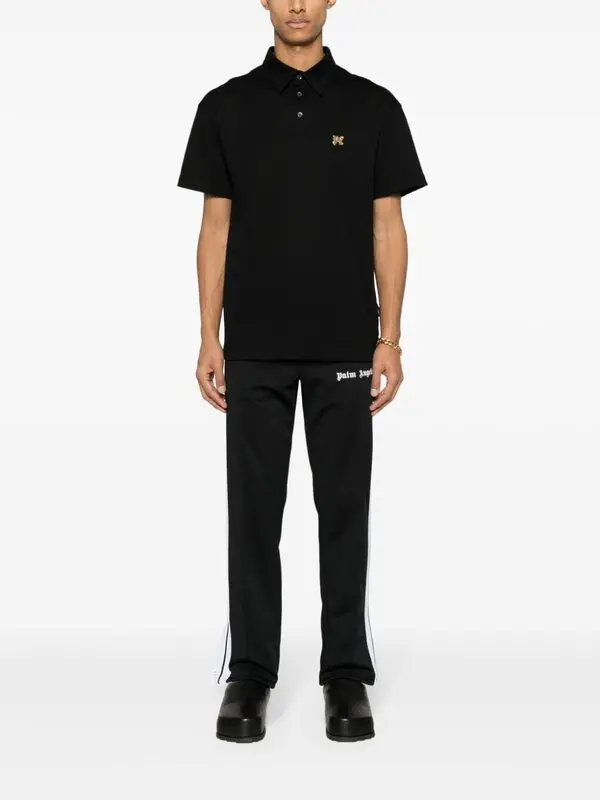 Palm Angels Monogram-appliqu� Polo Shirt