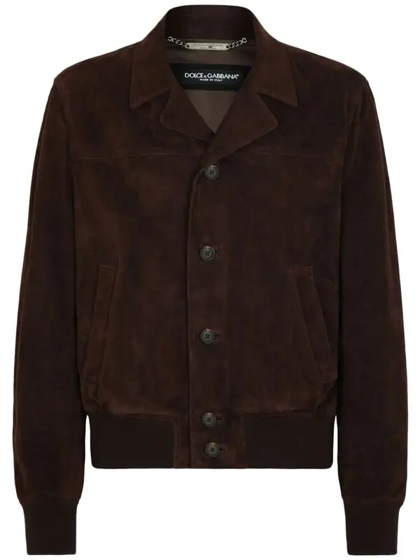 Dolce & Gabbana Suede Bomber Jacket