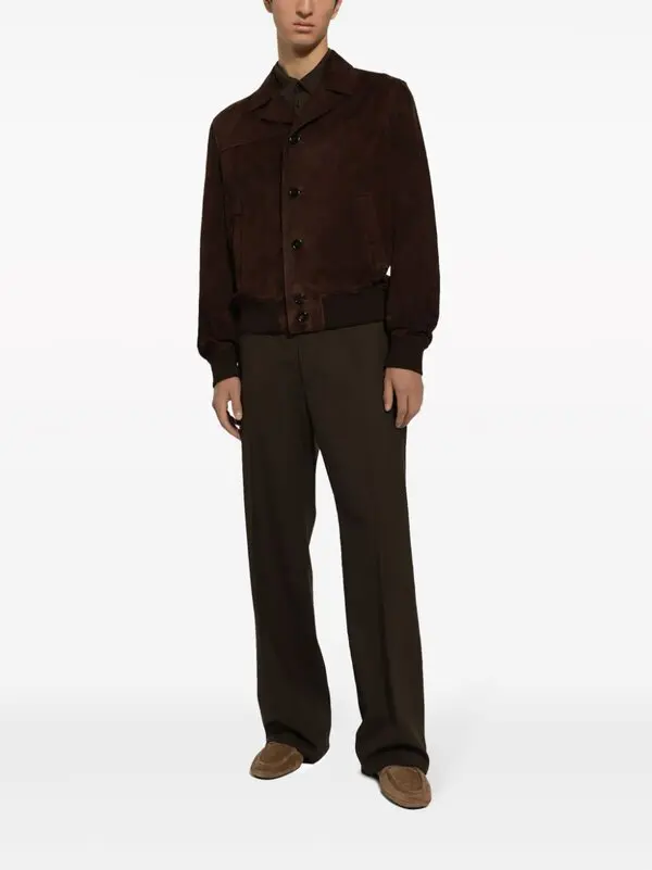 Dolce & Gabbana Suede Bomber Jacket