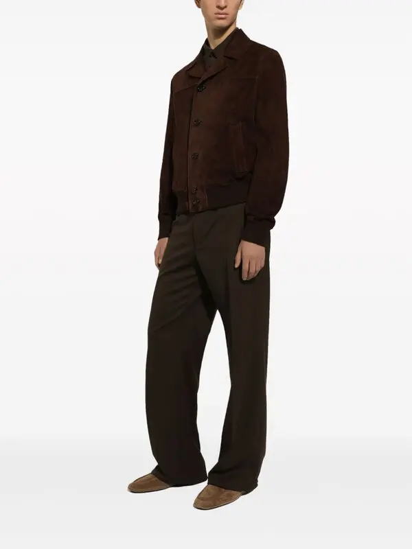 Dolce & Gabbana Suede Bomber Jacket