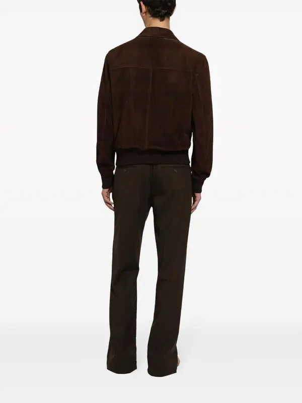Dolce & Gabbana Suede Bomber Jacket