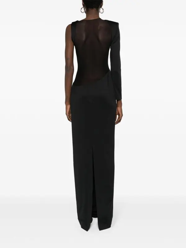 JEAN-LOUIS SABAJI Asymmetric Cut-out Gown