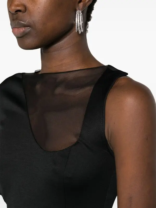 JEAN-LOUIS SABAJI Asymmetric Cut-out Gown