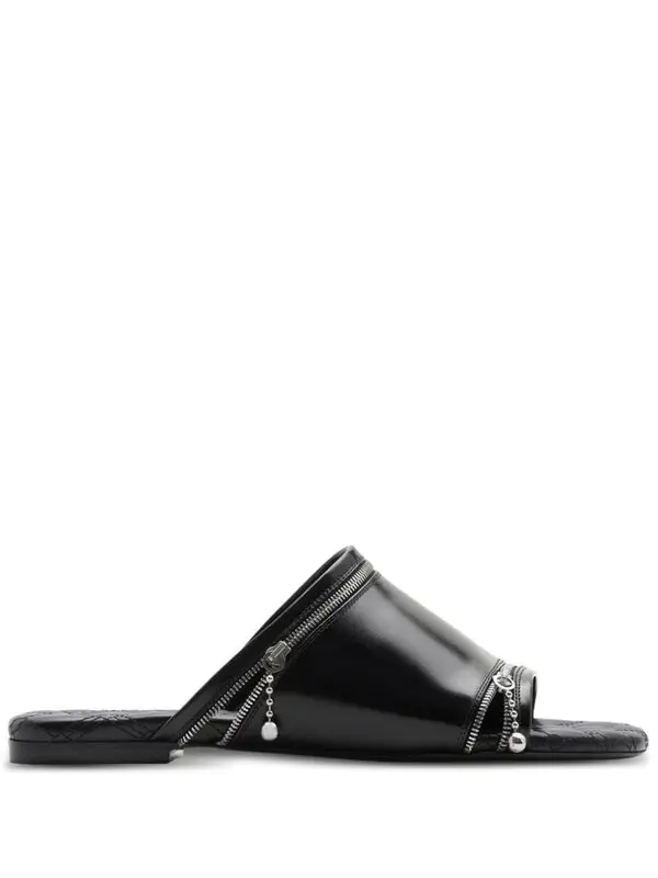 Burberry Leather Flat Sandals
