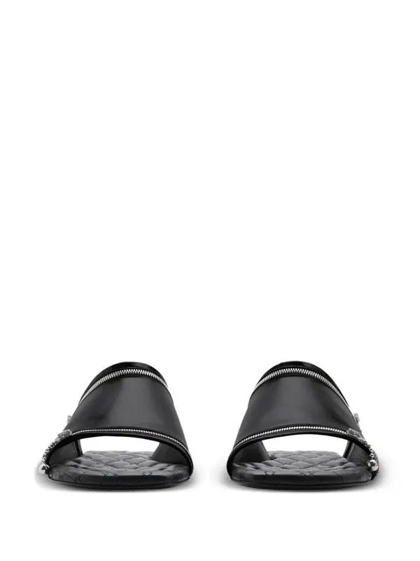 Burberry Leather Flat Sandals