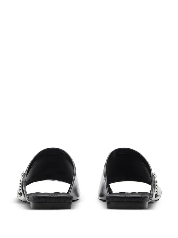 Burberry Leather Flat Sandals