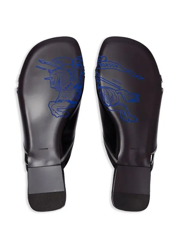 Burberry Leather Flat Sandals