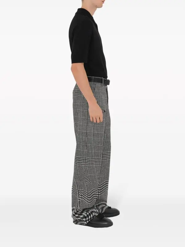 Burberry V-neck Wool Polo Shirt