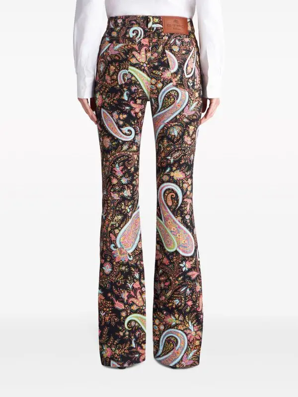 Etro Paisley Print Flared Trousers