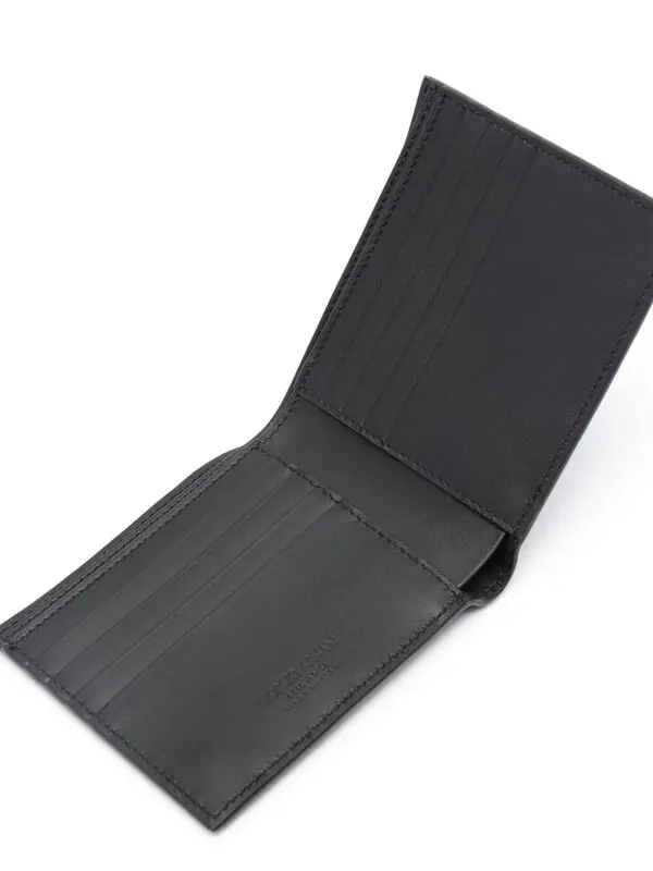 Giorgio Armani Wavy-embossed Bi-fold Wallet