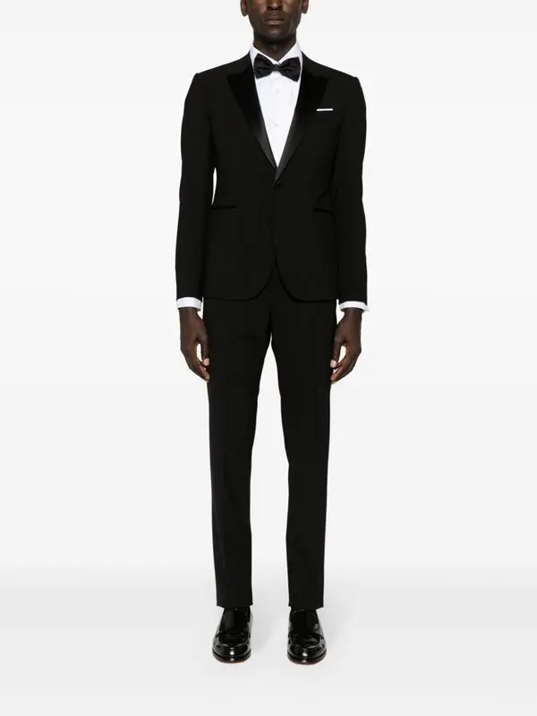 Emporio Armani Single-breasted Tailored Suit - Black