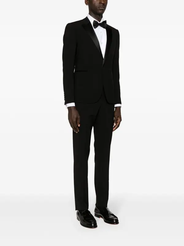Emporio Armani Single-breasted Tailored Suit - Black