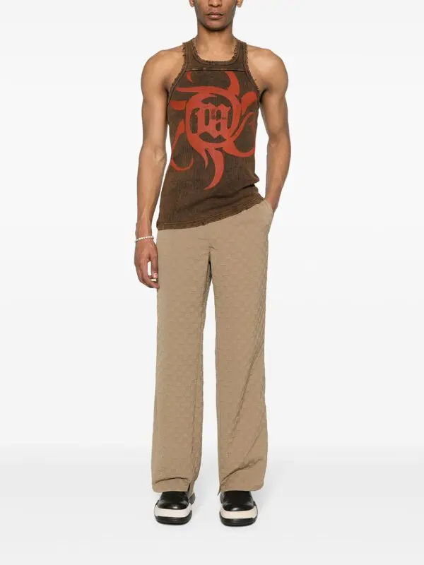 MISBHV Debossed Logo Straight-leg Trousers