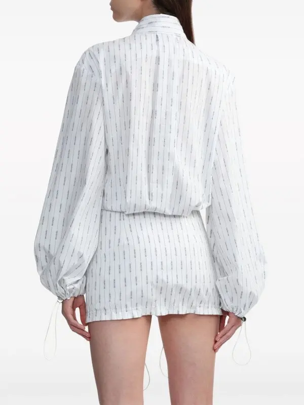 Attico Pinstriped Mini Shirtdress