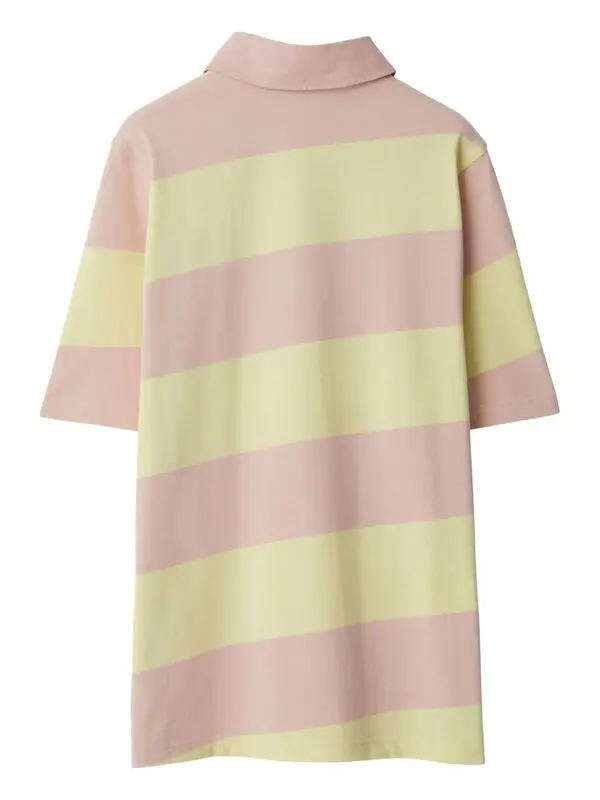 Burberry Striped Cotton Polo Shirt
