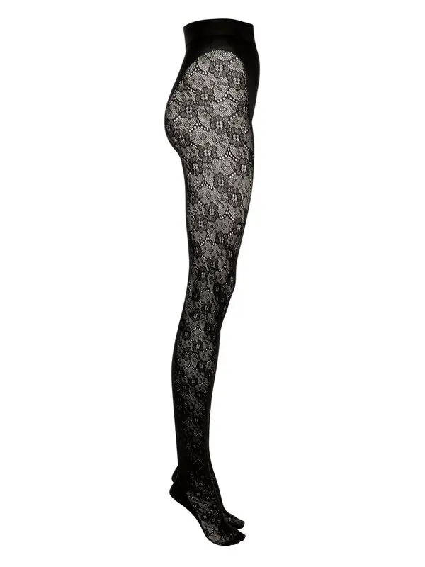 Victoria Beckham Vb Monogram Lace Tights
