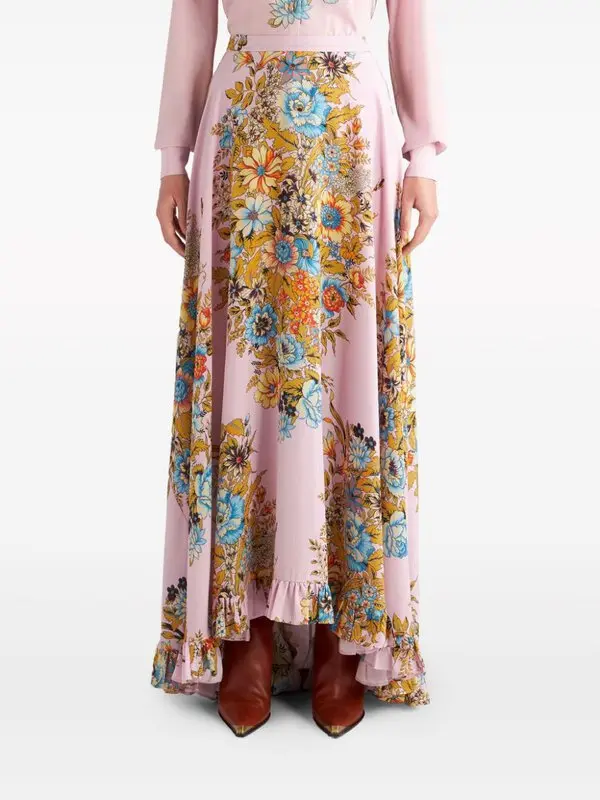 Etro Floral-print Maxi Skirt