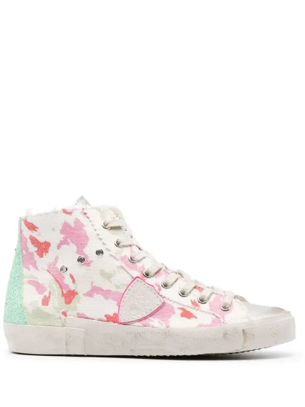 Philippe Model Abstract-pattern Print Sneakers - White