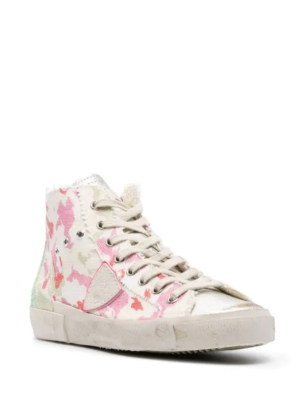 Philippe Model Abstract-pattern Print Sneakers - White