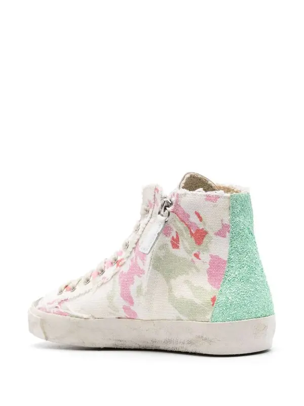 Philippe Model Abstract-pattern Print Sneakers - White