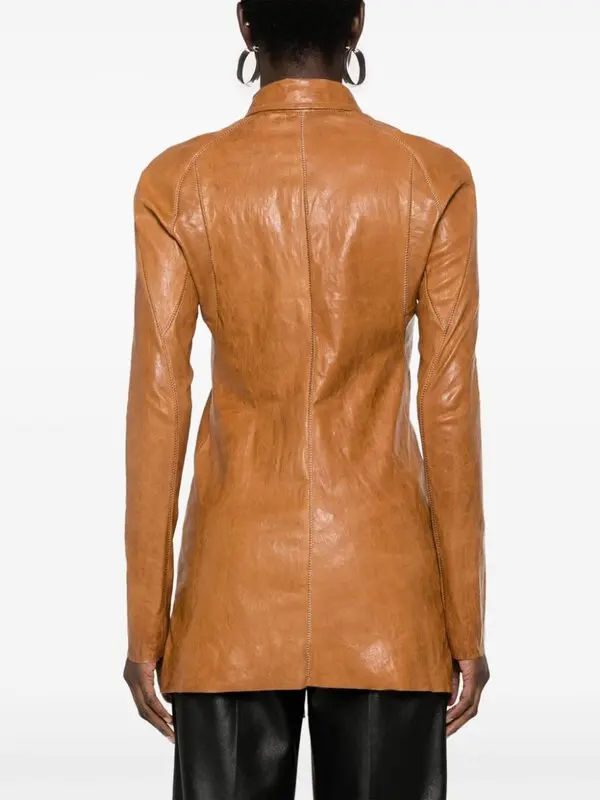 ISAAC SELLAM EXPERIENCE Exposed-seam Leather Jacket