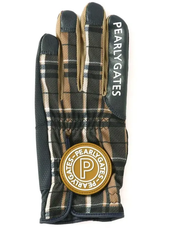 PEARLY GATES Plaid Gloves - Black