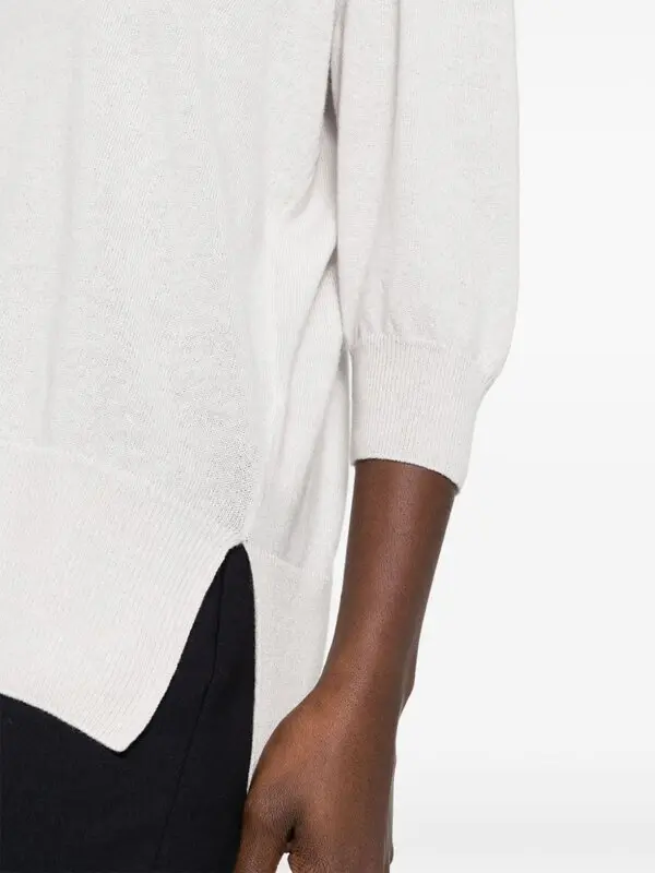 Agnona Knitted V-neck Top