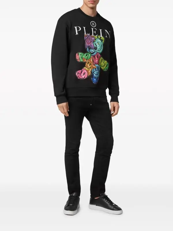 Philipp Plein Teddy Bear-print Cotton Sweatshirt