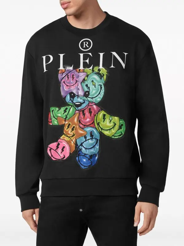 Philipp Plein Teddy Bear-print Cotton Sweatshirt