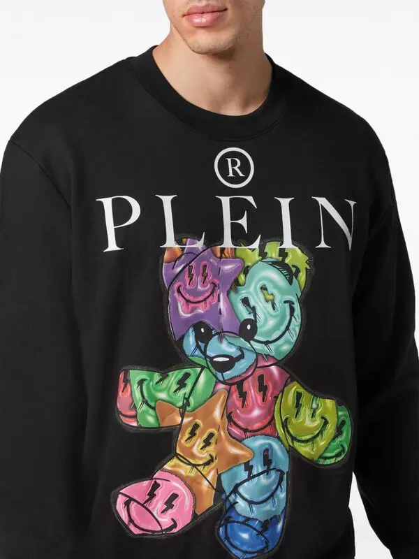 Philipp Plein Teddy Bear-print Cotton Sweatshirt