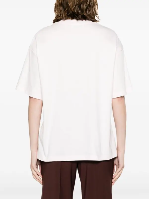 LANVIN Logo-patches Cotton T-shirt