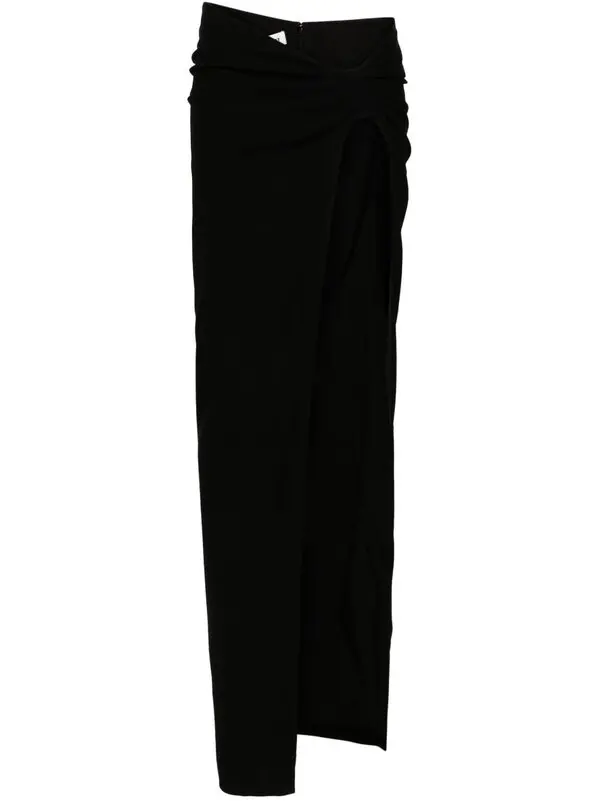 MONOT Asymmetric Slit Floor-length Skirt