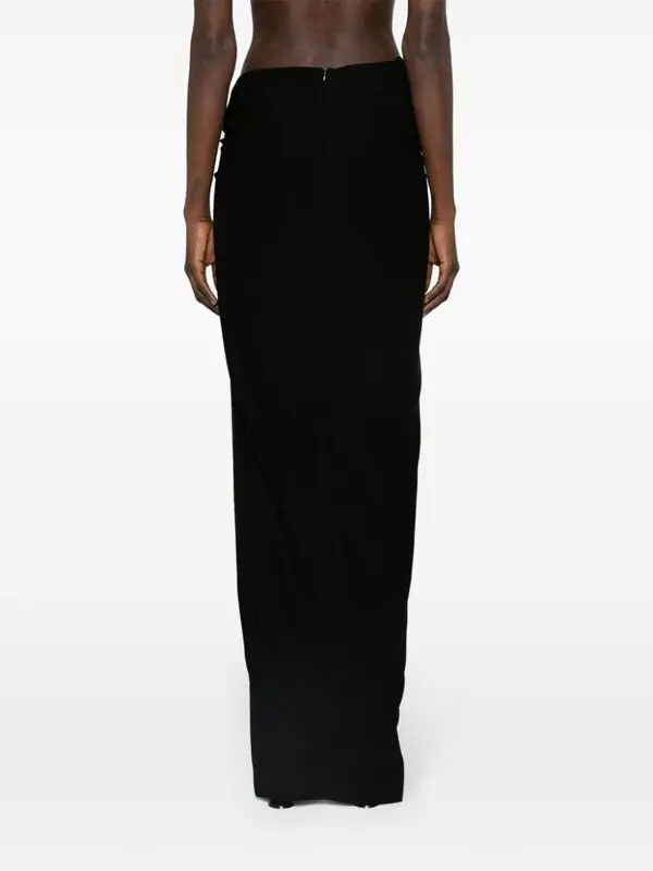 MONOT Asymmetric Slit Floor-length Skirt